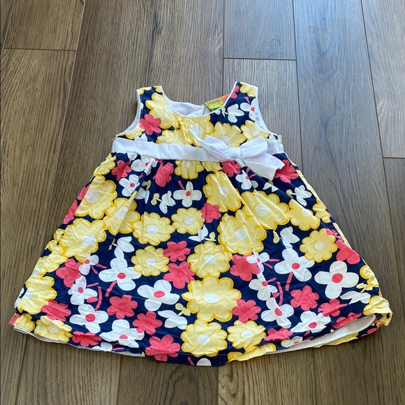 Penelope Mack | Dresses | Penelope Mack Floral Kids Dress With Bow ...